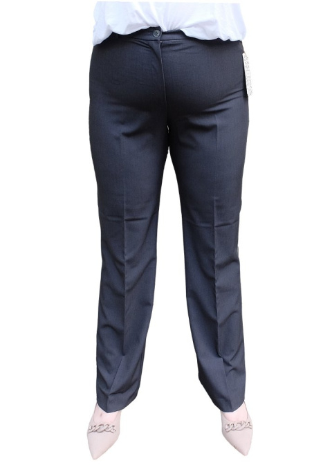 MODINA SPODNIE GARNITUROWE SZARE MO05 > My Size sklep duże rozmiary ...